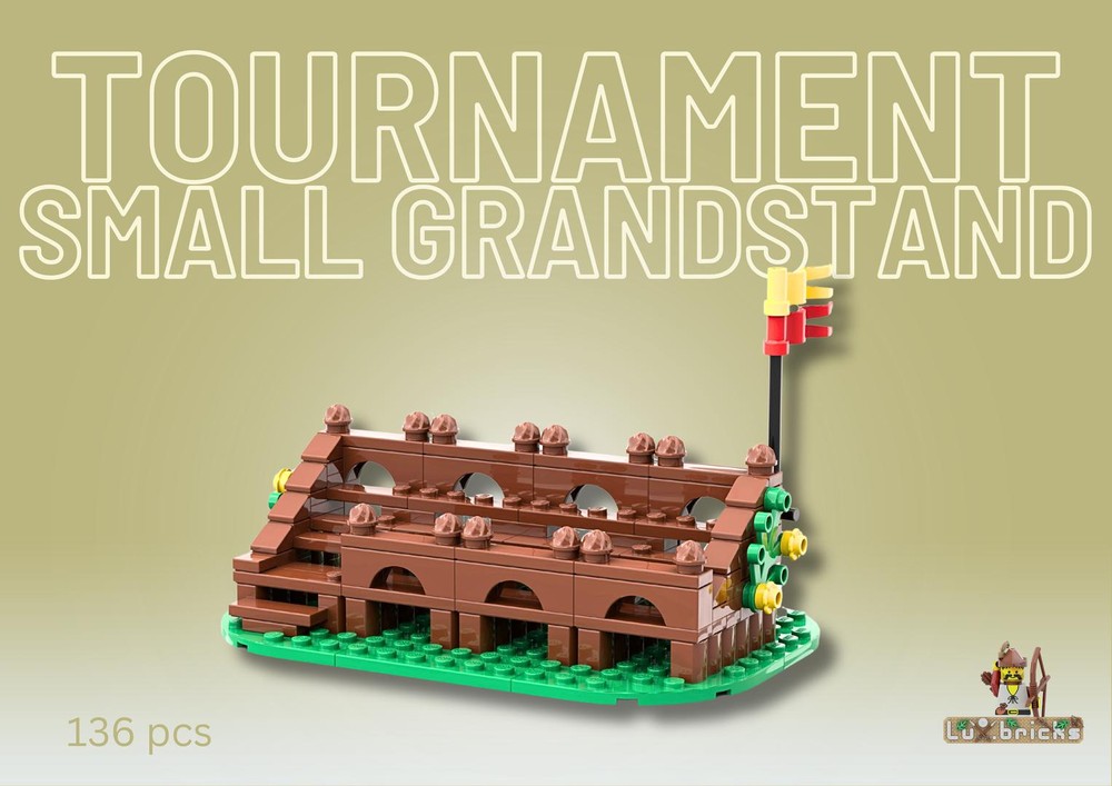 LEGO MOC Lion Knights' Tournament: Small Grandstand by lux.bricks | Rebrickable - Build with LEGO