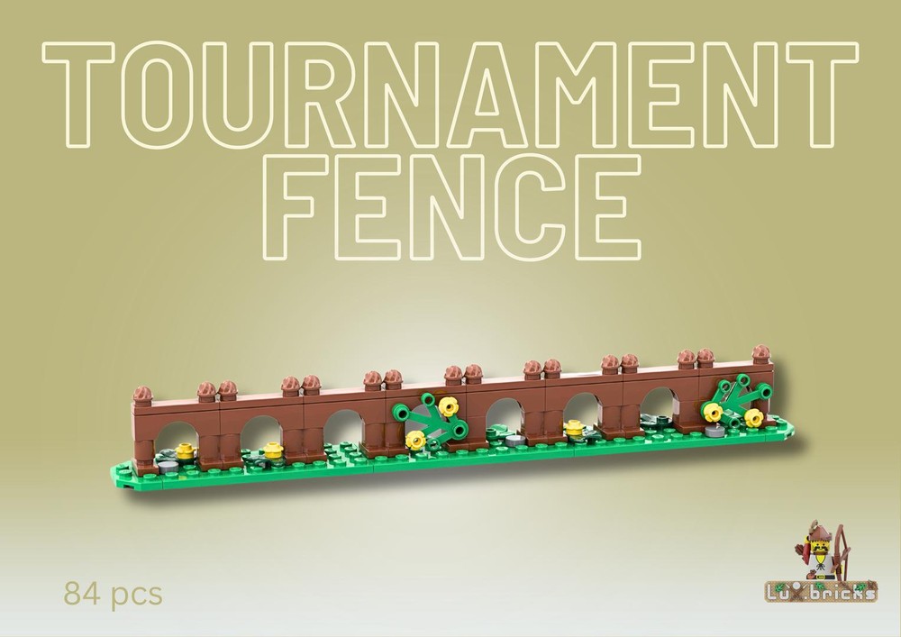 LEGO MOC-132510 Lion Knights' Tournament: Tournament Fence by lux ...