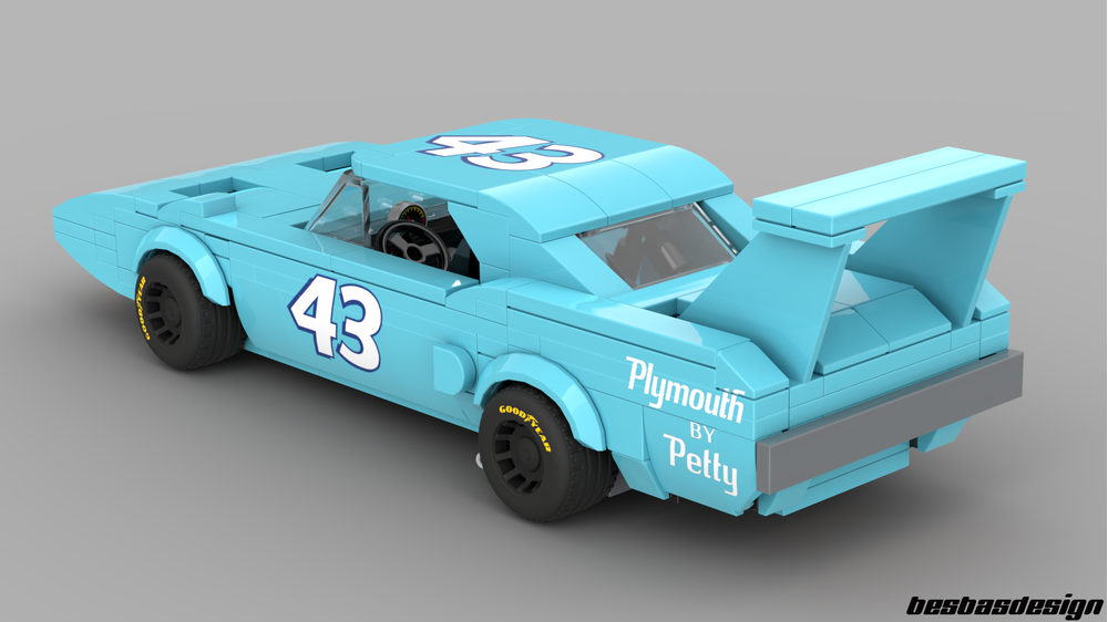 LEGO MOC-132524 Raceteam Richard Petty (Dodge W100 & Plymouth Superbird ...