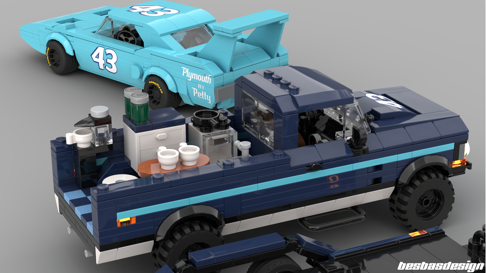 LEGO MOC Raceteam Richard Petty (Dodge W100 & Plymouth Superbird) by ...