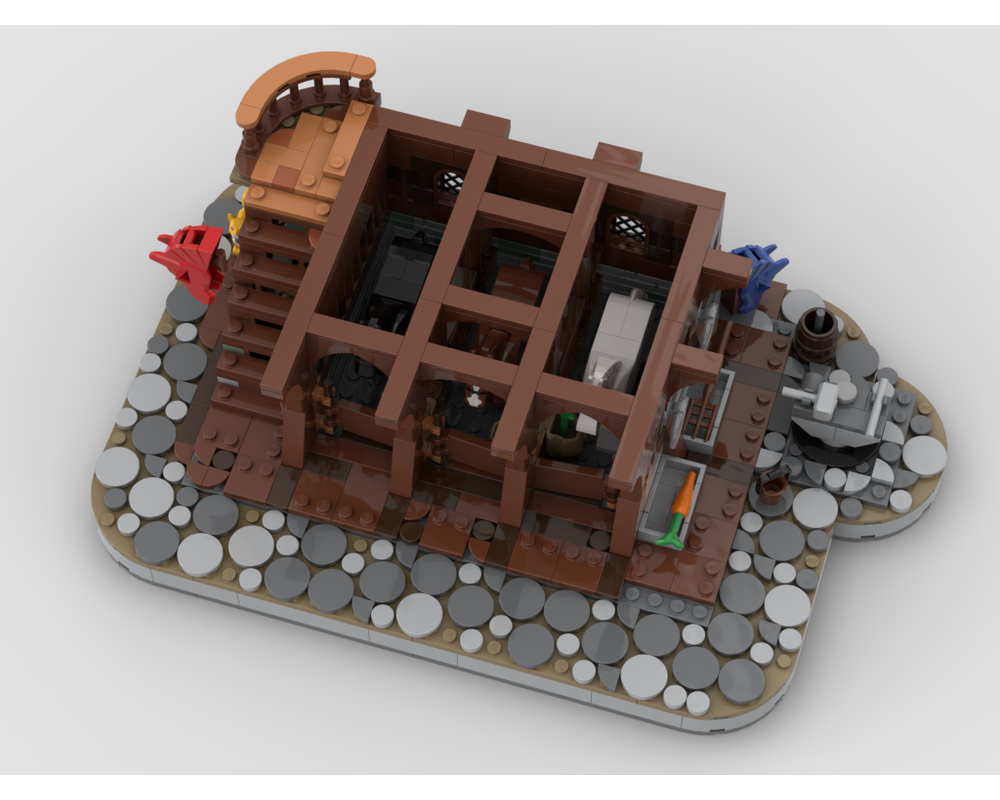 LEGO MOC Medieval Castle: Stables (v2) by Fantasts | Rebrickable ...