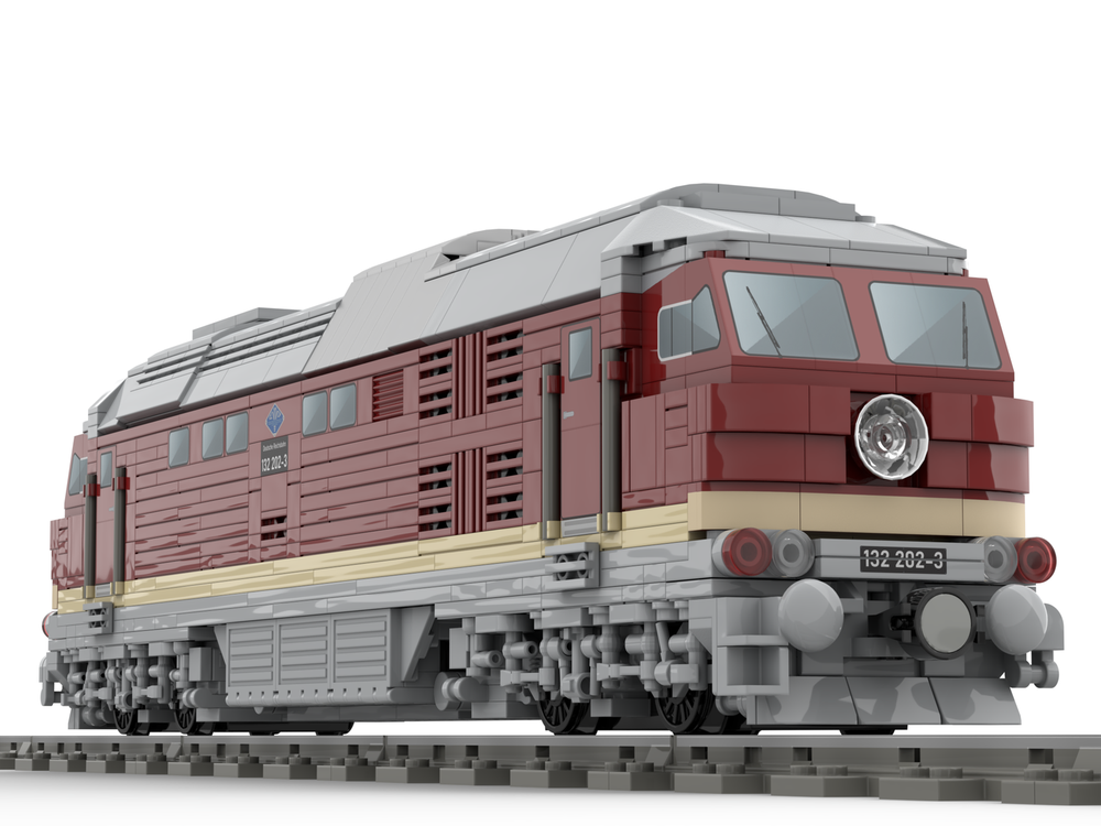 Lego Moc Diesel Locomotive Br132 Version 3 Motorized By Langemat