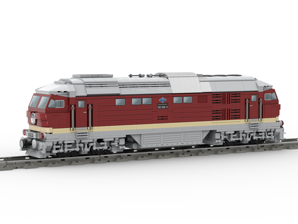 Lego Moc Diesel Locomotive Br132 Version 3 Motorized By Langemat