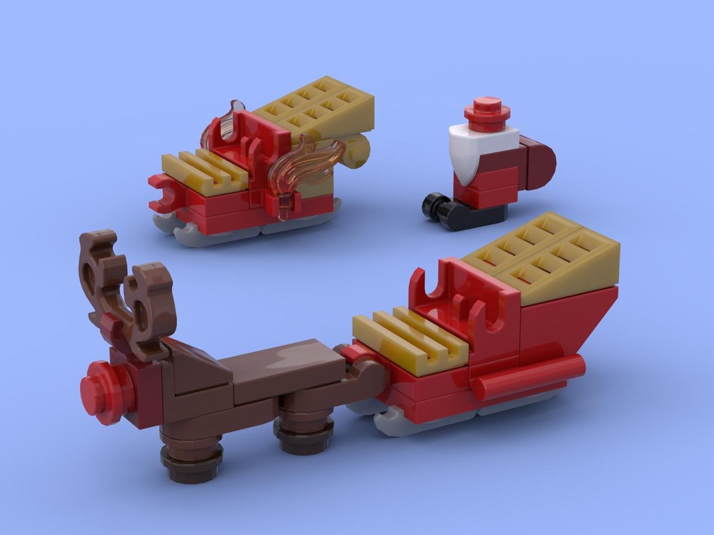 LEGO MOC Micro Santa's Sleigh (2 versions) by aquir | Rebrickable ...