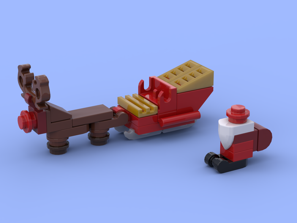 Lego Moc Micro Santas Sleigh 2 Versions By Aquir Rebrickable
