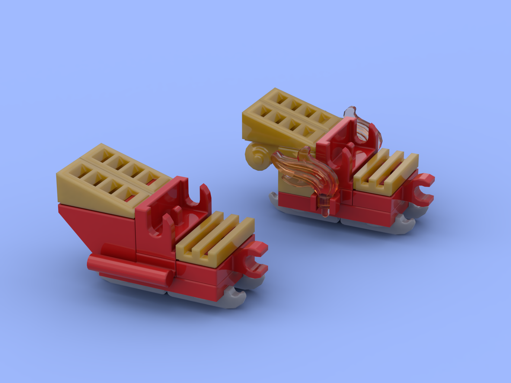 Lego Moc Micro Santas Sleigh 2 Versions By Aquir Rebrickable