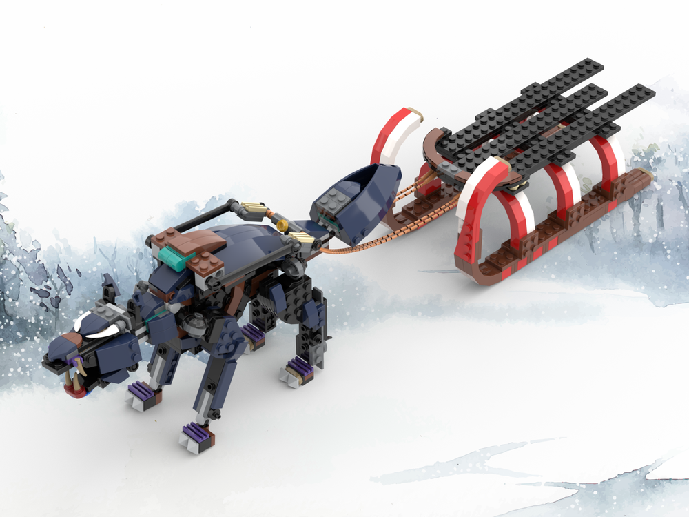 LEGO MOC-132691 Fenris Wolf Christmas Sleigh, 31132 Alternate Build and ...