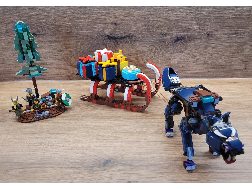 Lego Moc Fenris Wolf Christmas Sleigh 31132 Alternate Build And Addon