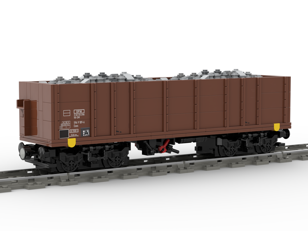 Lego Moc Ghost Wagon Open Goods Wagon With 4 Axles By Langemat