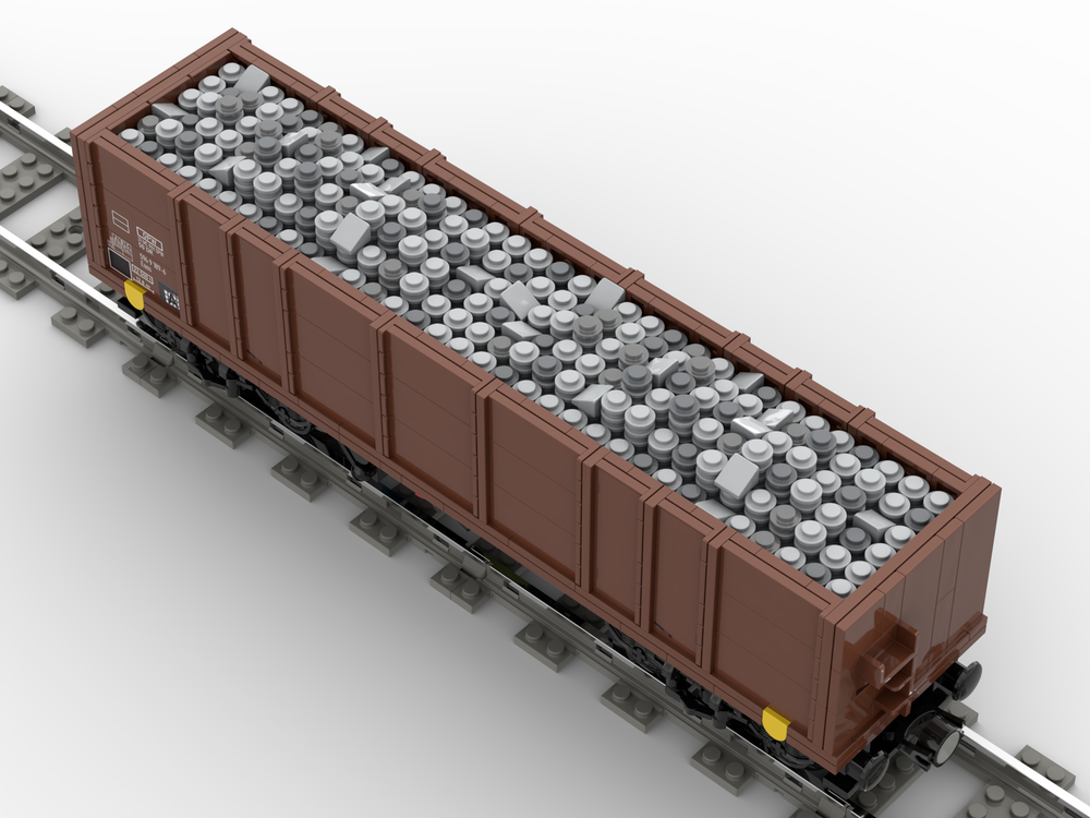 Lego Moc Ghost Wagon Open Goods Wagon With 4 Axles By Langemat