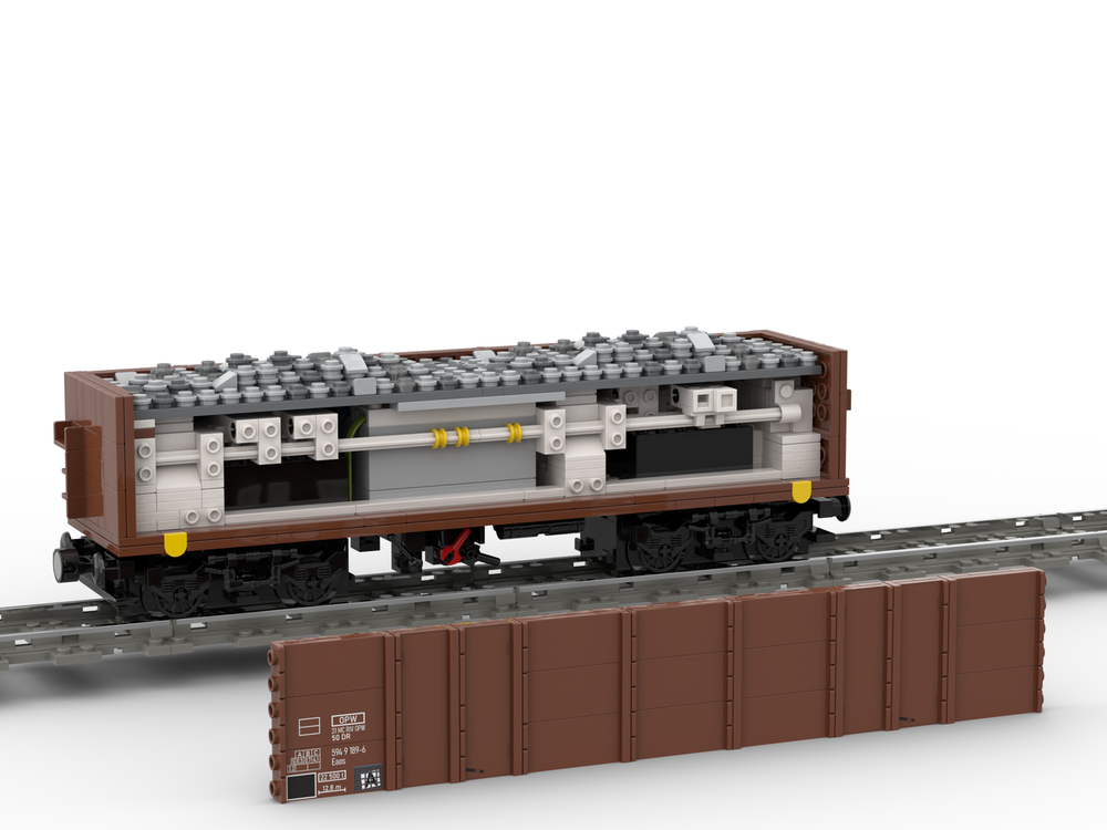 Lego Moc Ghost Wagon Open Goods Wagon With 4 Axles By Langemat