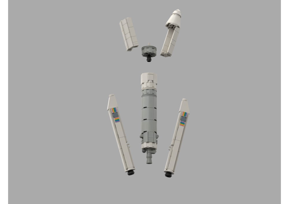 Lego Moc 1220 Ariane 5 Eca By Starhopperbricks Rebrickable Build
