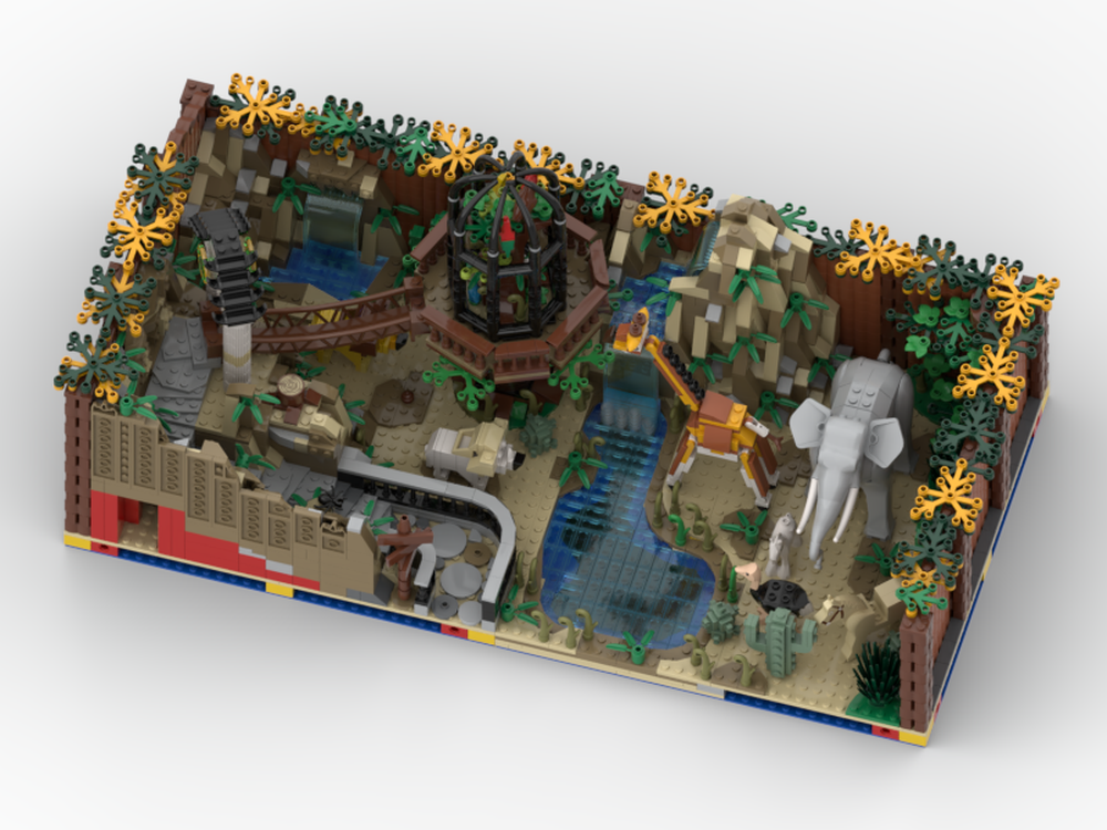 LEGO MOC Zoo Module #6 Africa II by Legofan21 | Rebrickable - Build ...