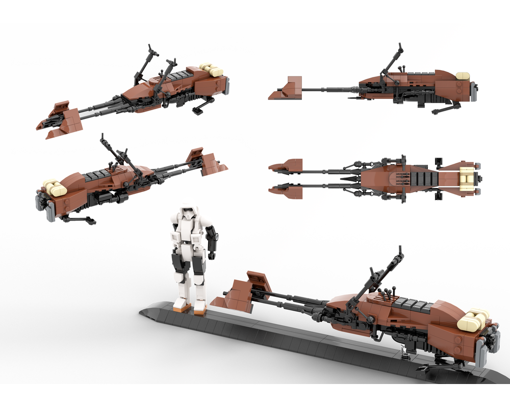 LEGO MOC 74-Z Speeder Bike by five_dc | Rebrickable - Build with LEGO