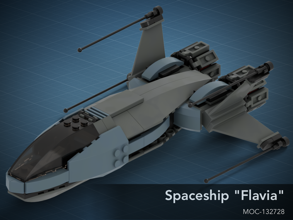 LEGO MOC Spaceship "Flavia" by brampf | Rebrickable - Build with LEGO