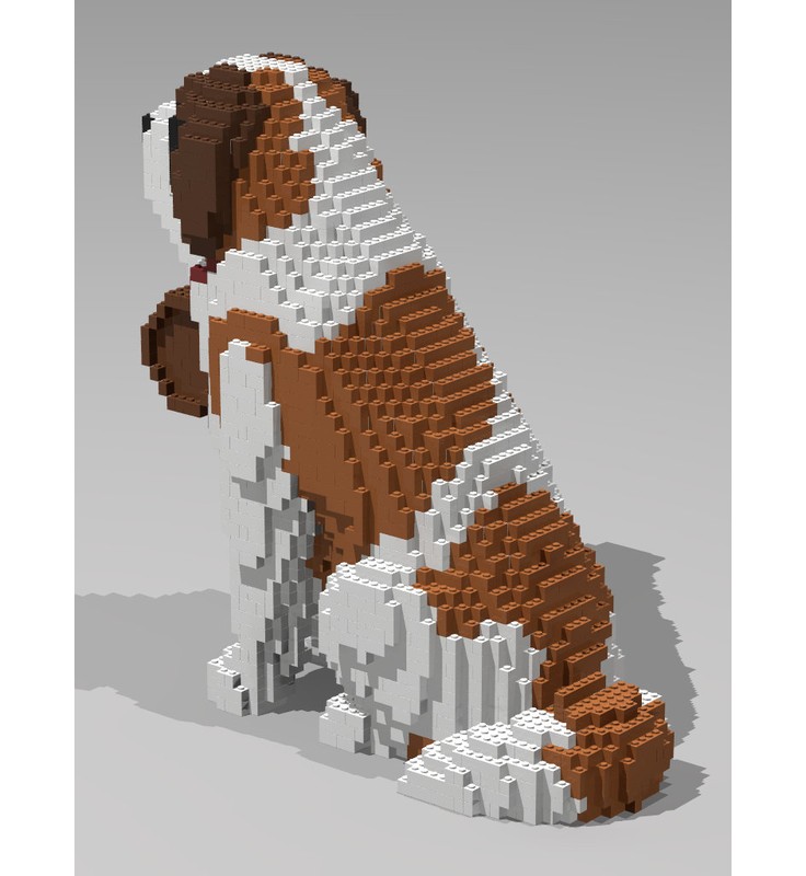 LEGO MOC Dog Saint Bernard by PetProject | Rebrickable - Build with LEGO