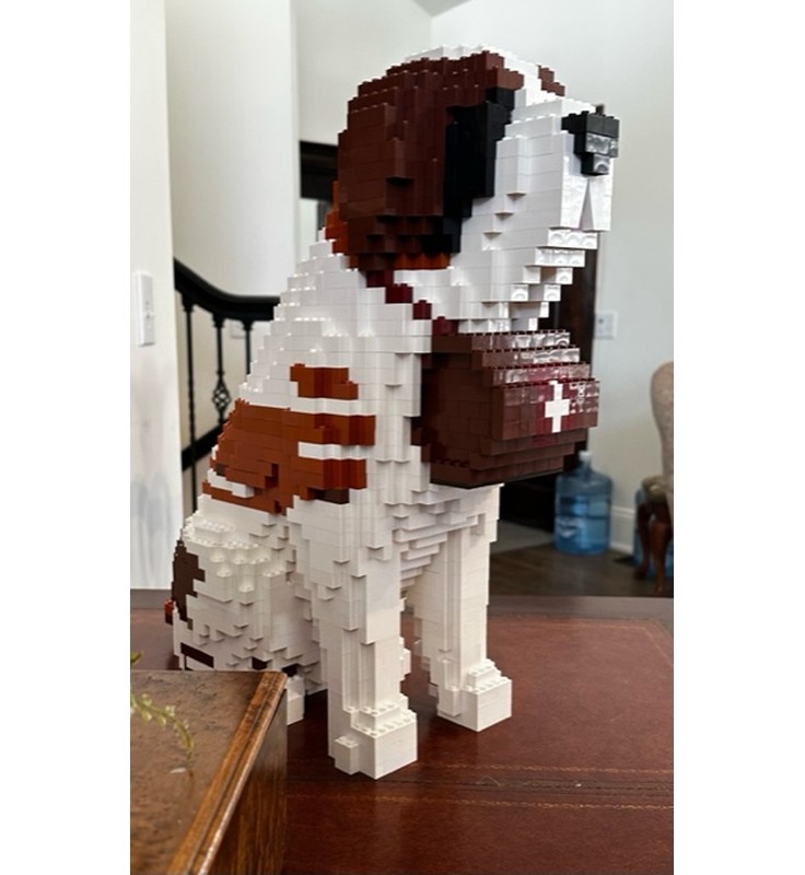 LEGO MOC Dog Saint Bernard by PetProject | Rebrickable - Build with LEGO