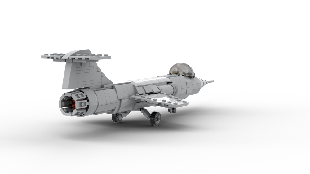 Lego Moc Lockheed F104 Starfigther Minifig Scale 142 By Qwinter