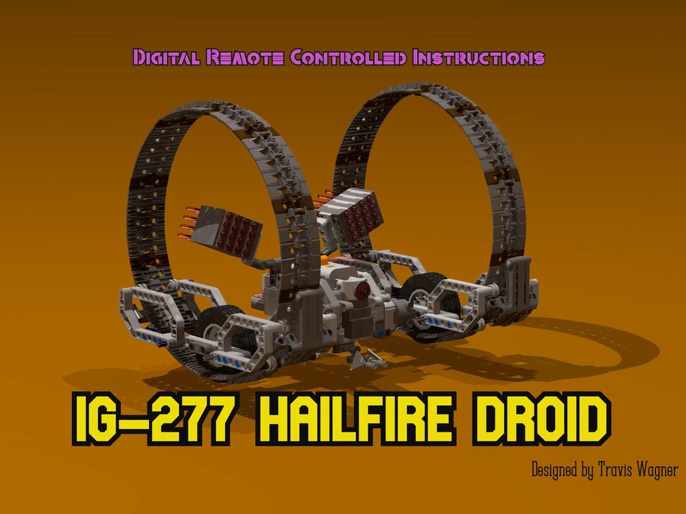 LEGO MOC Hailfire Droid RC by Camobricktape | Rebrickable - Build with LEGO