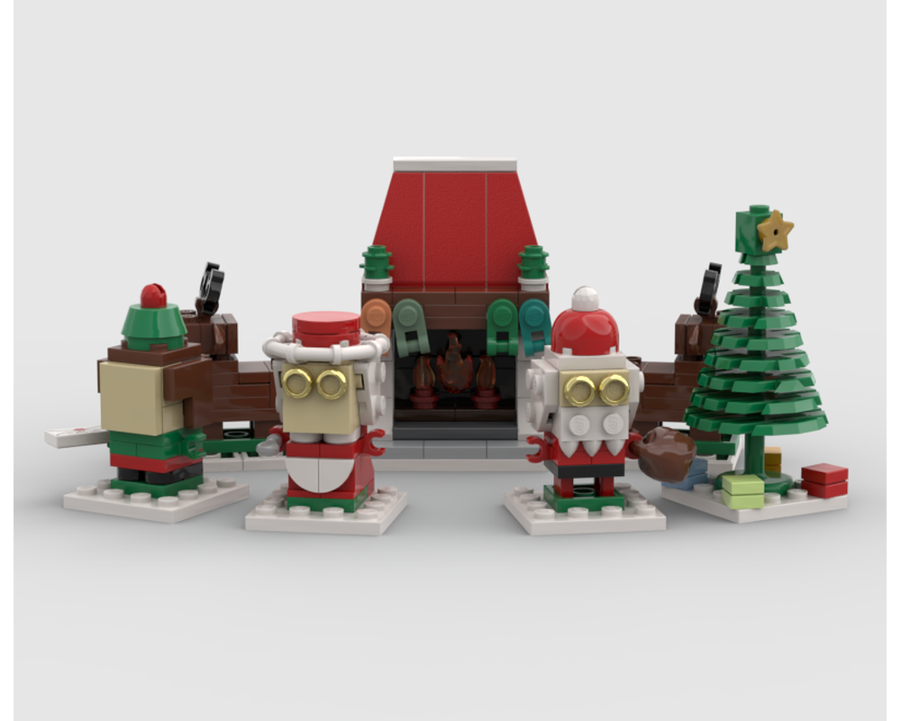 LEGO MOC Mini-Brickheadz - Santa Family by Thierry | Rebrickable ...