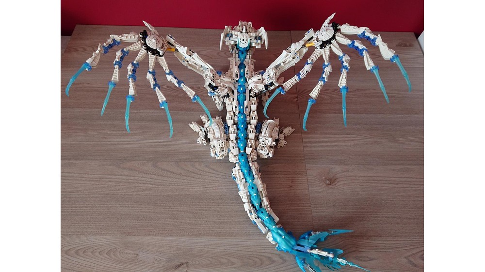 Lego Moc Ice Dragon By Tymon101 Rebrickable Build With Lego