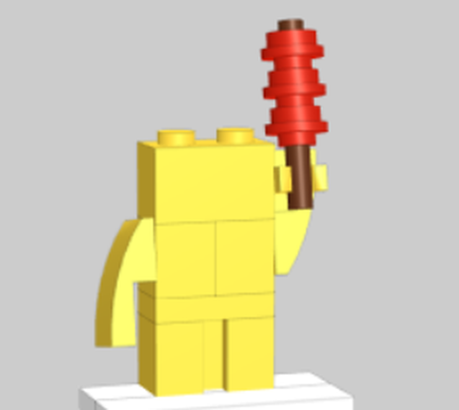 LEGO MOC minifigure with Tomatoes on sticks in hand by kingW2022 ...