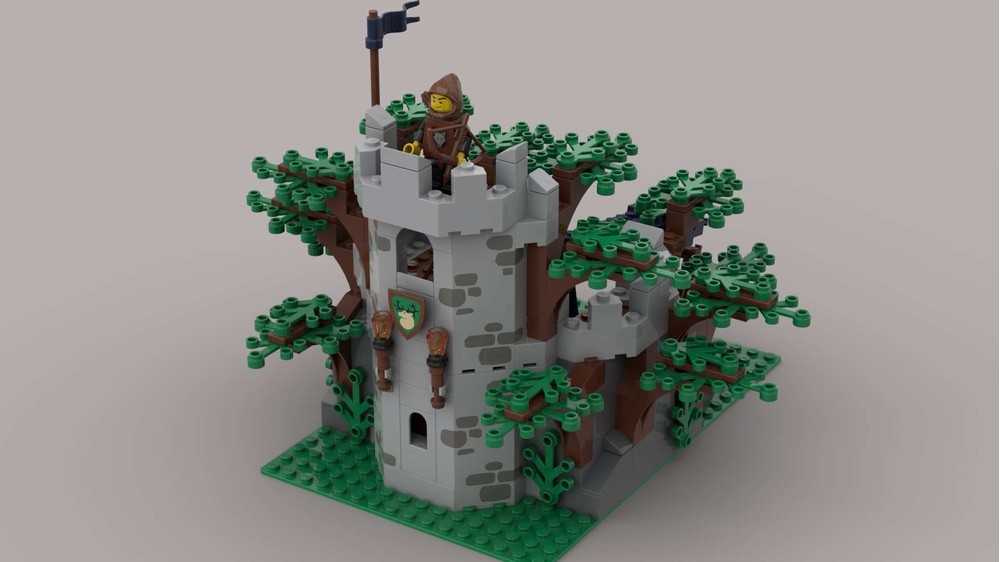 Lego Moc Forestmen Tworock Fort By Kedvard Rebrickable Build With Lego