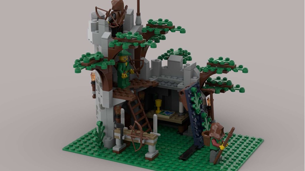 Lego Moc Forestmen Tworock Fort By Kedvard Rebrickable Build With Lego