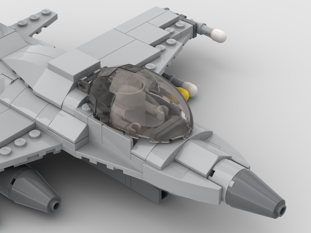 Lego Moc F 16 Fighting Falcon Fighter Aircraft Lego City Scale By