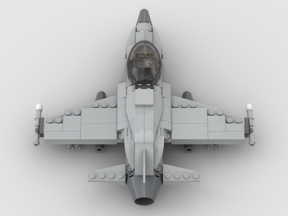 Lego Moc F 16 Fighting Falcon Fighter Aircraft Lego City Scale By