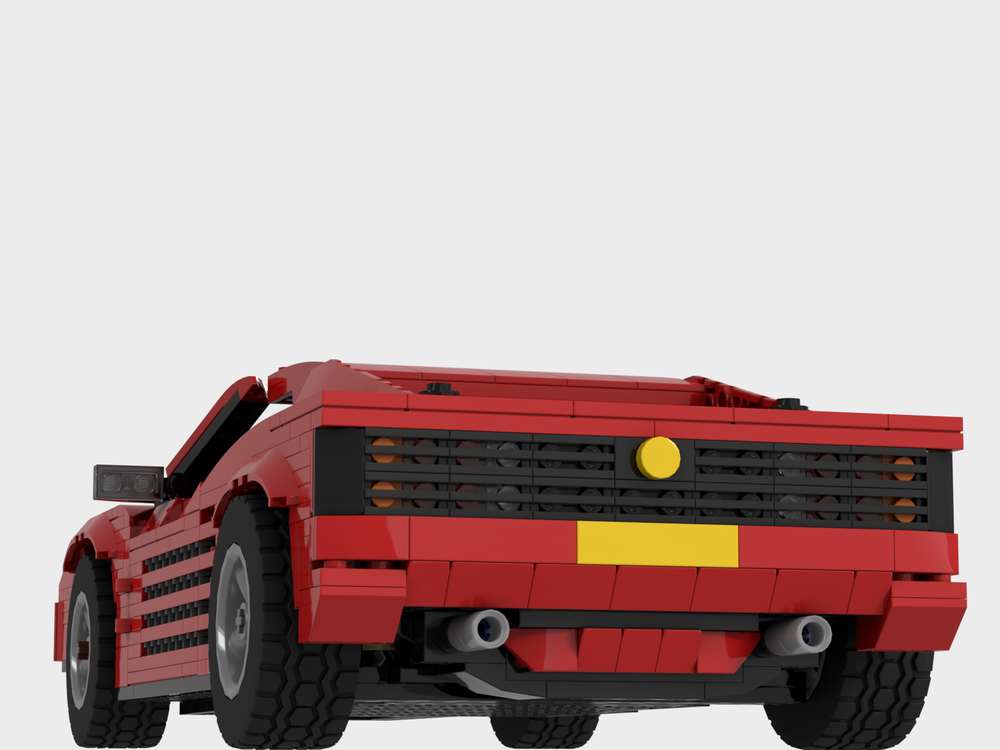Lego Moc Ferrari Testarossa By Kirvet Rebrickable Build With Lego