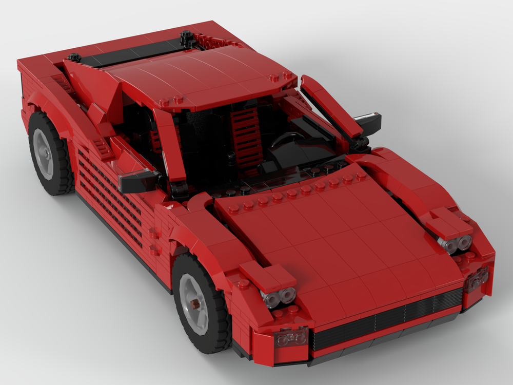 LEGO MOC Ferrari Testarossa by Kirvet | Rebrickable - Build with LEGO