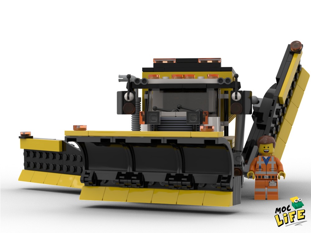 LEGO MOC Ford L9000 Areomax spreader plow by MocLife | Rebrickable ...