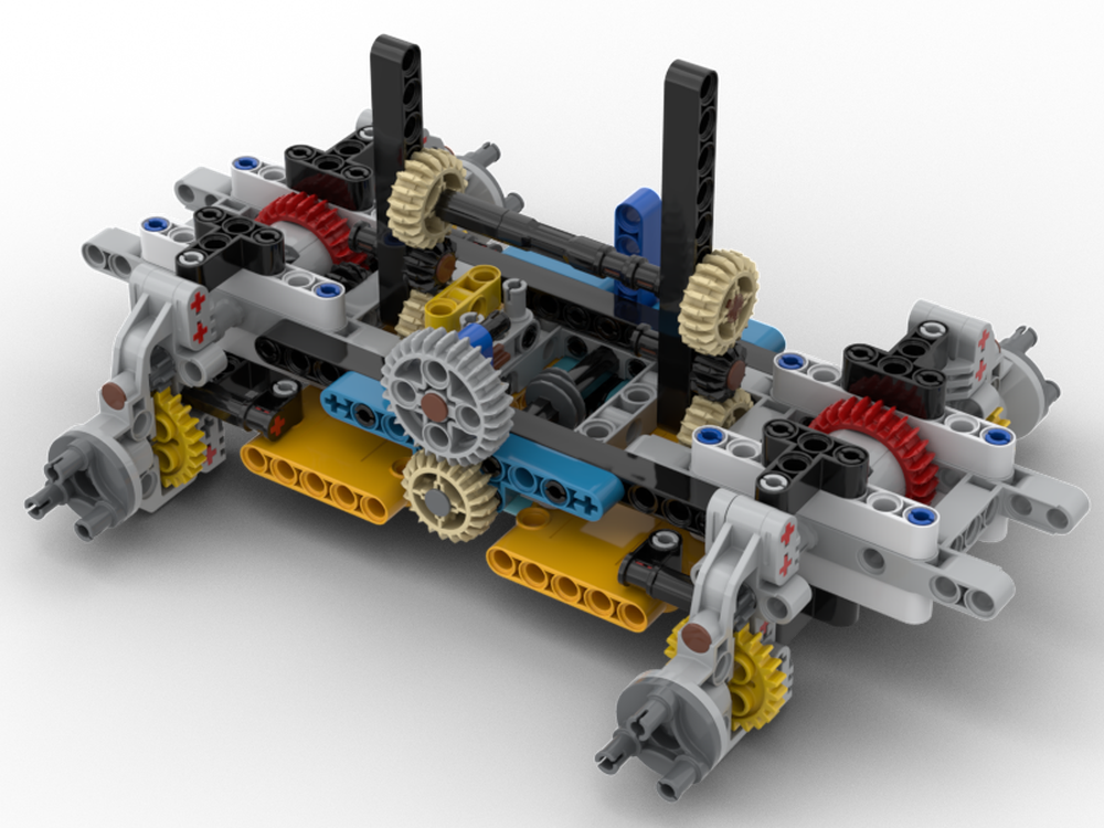 LEGO MOC compact AWD crawler (4 wheel drive all wheel steering) by ...