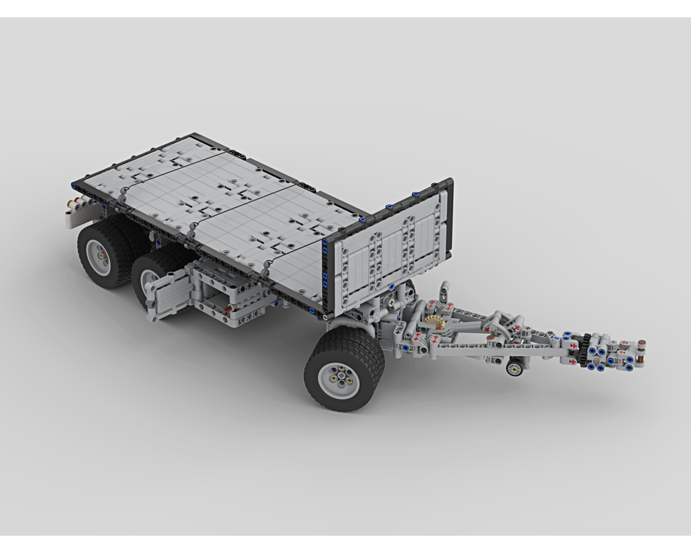 Lego Moc Turntable Drawbar Trailer Flatbed By Mccattytech