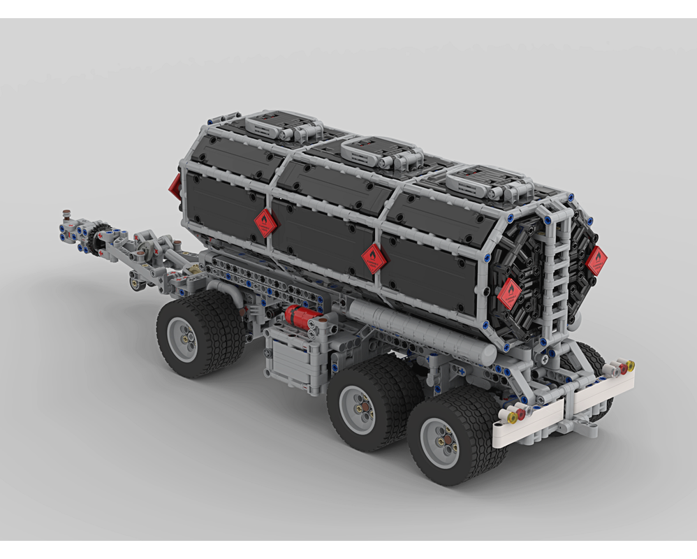 LEGO MOC Turntable Drawbar Trailer (Tanker) by @McCatty_TECH ...