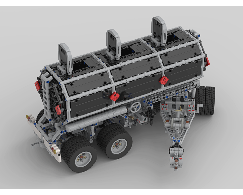LEGO MOC Turntable Drawbar Trailer (Tanker) by @McCatty_TECH ...