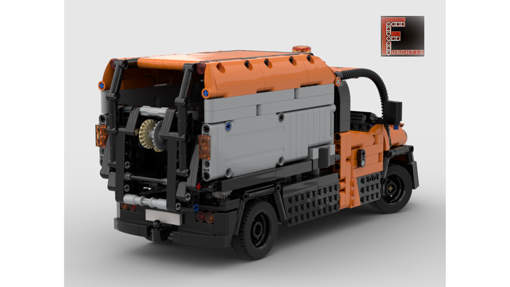 Lego Moc Goupil G6 Garbage Truck Full Rc By Furchtis Rebrickable