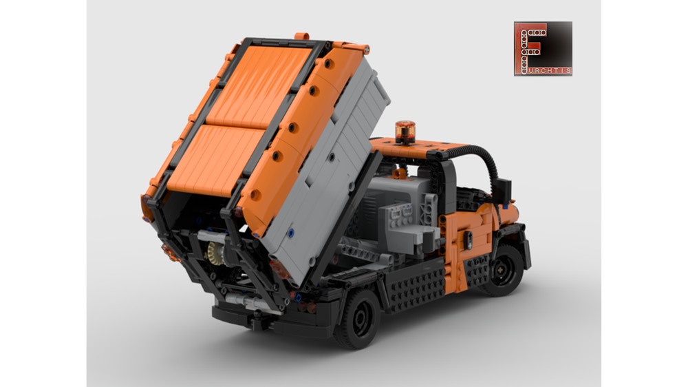 Lego Moc Goupil G6 Garbage Truck Full Rc By Furchtis Rebrickable