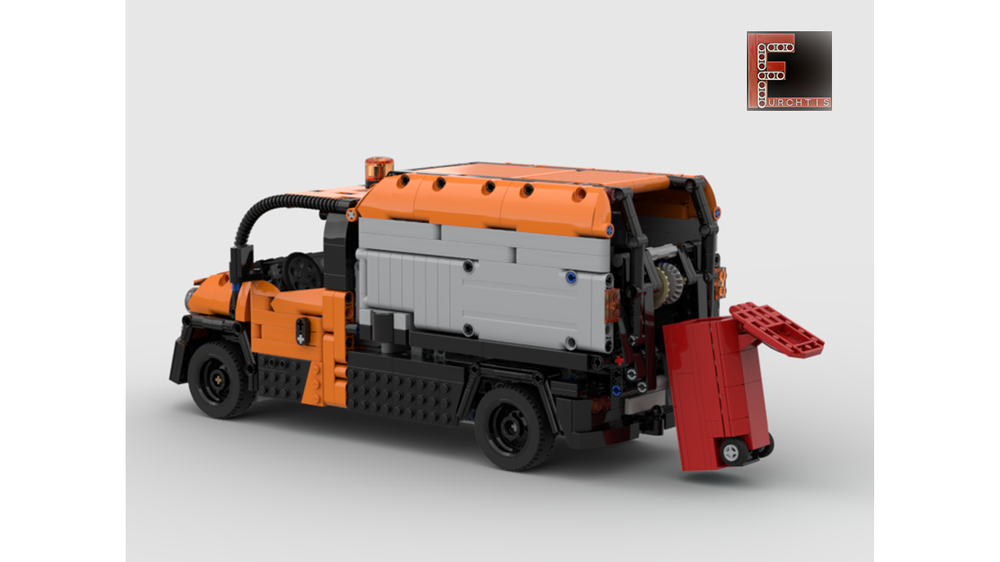 Lego Moc Goupil G6 Garbage Truck Full Rc By Furchtis Rebrickable