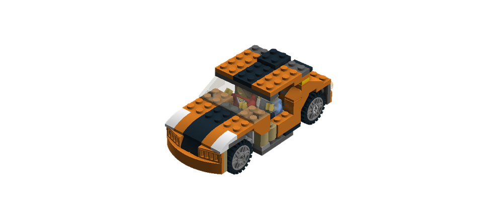 LEGO MOC 31017 minifig car w roof by Abokado | Rebrickable - Build with ...
