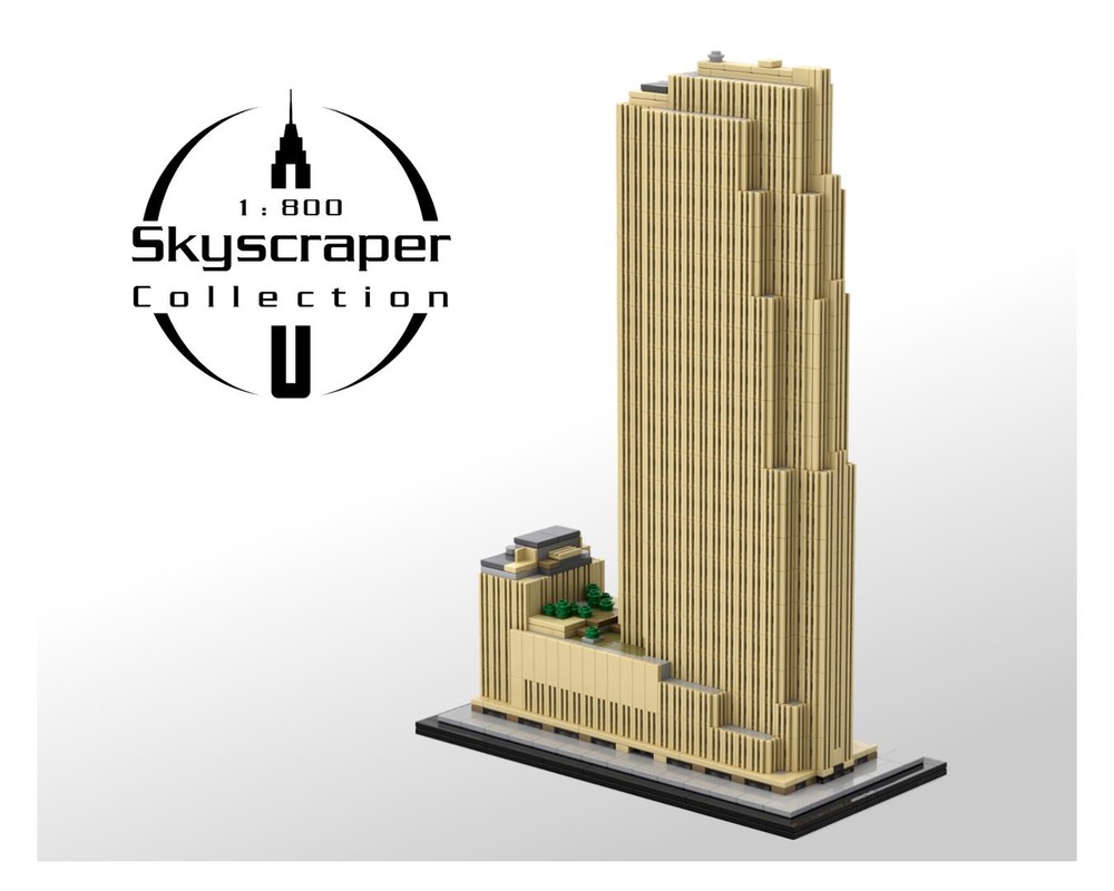 LEGO MOC 30 Rockefeller Plaza 1:800 Scale (GE/RCA/Comcast Building) by ...