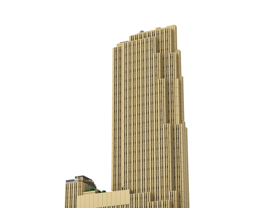 LEGO MOC 30 Rockefeller Plaza 1:800 Scale (GE/RCA/Comcast Building) by ...