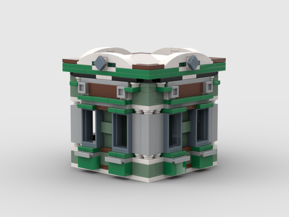 LEGO MOC green mini booth by cassieLiu | Rebrickable - Build with LEGO