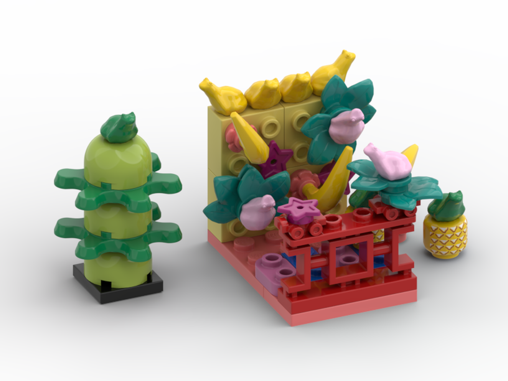 LEGO MOC Funky Flower Stall by BuilderFern | Rebrickable - Build with LEGO