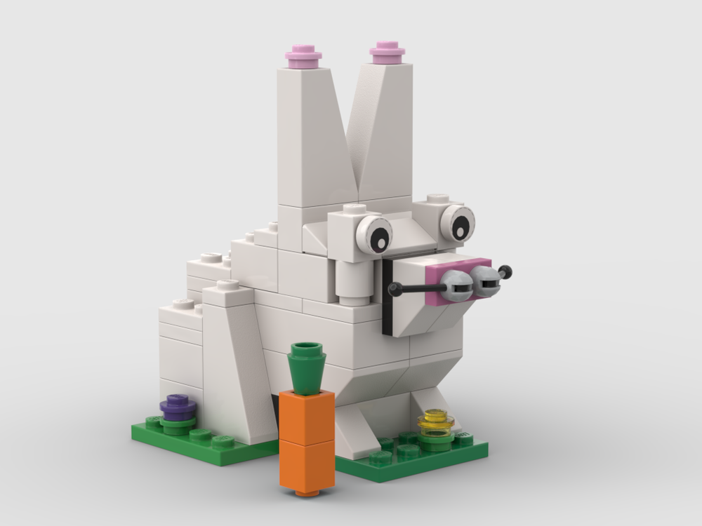 Lego Moc Rabbit Bunny 11717 Alternate Build By Mf1 Rebrickable