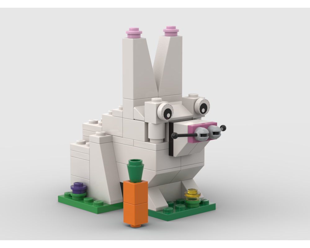 Lego Moc Rabbit Bunny 11717 Alternate Build By Mf1 Rebrickable