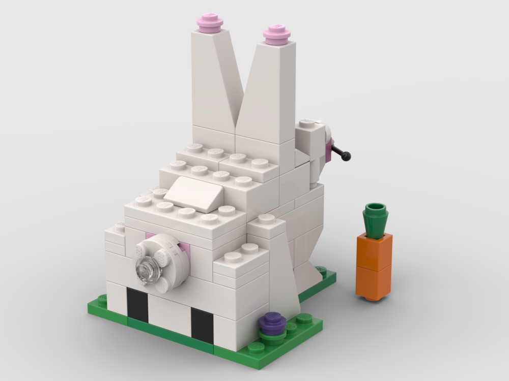 Lego Moc Rabbit Bunny 11717 Alternate Build By Mf1 Rebrickable