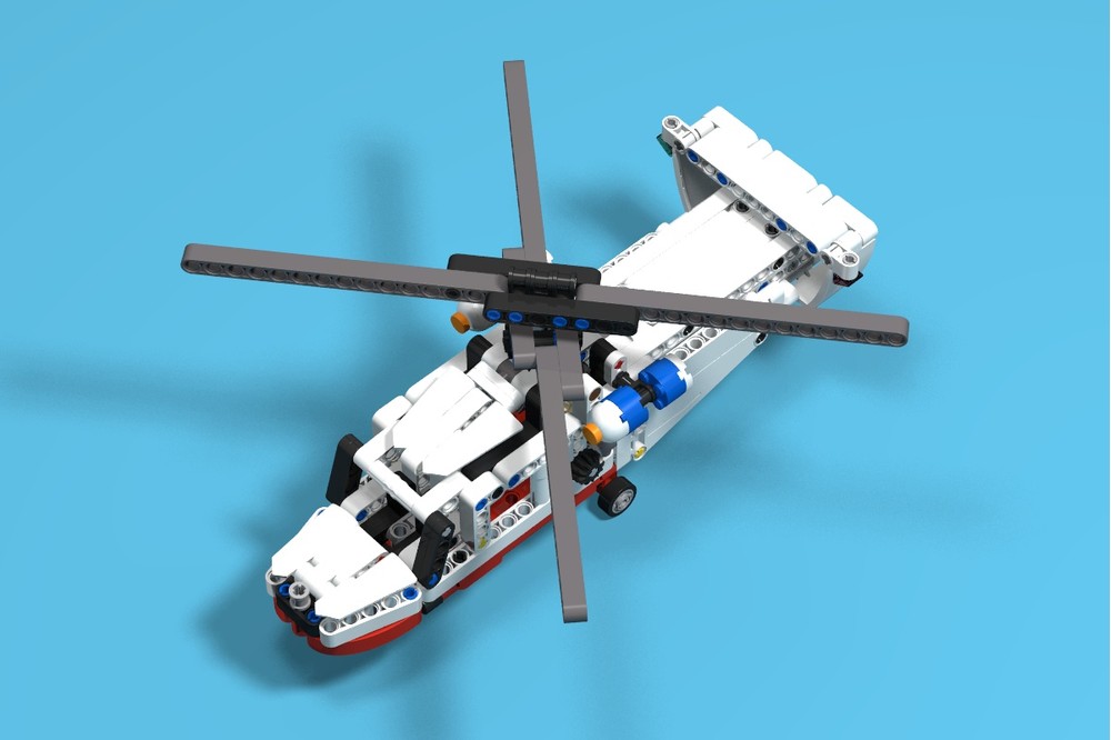 LEGO MOC 42064 Helicopter by Nequmodiva | Rebrickable - Build with LEGO