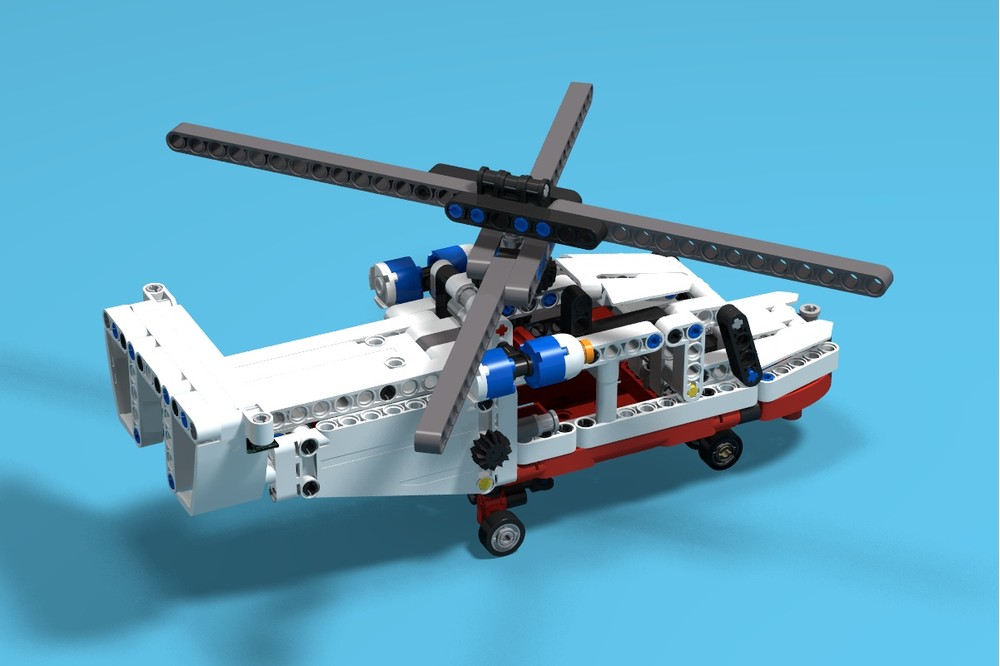 LEGO MOC 42064 Helicopter by Nequmodiva | Rebrickable - Build with LEGO